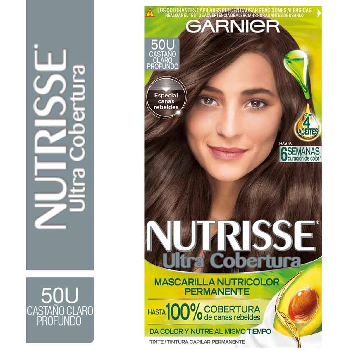 Tinte Capilar Nutrisse 50 Castaño Claro Profundo | Garnier