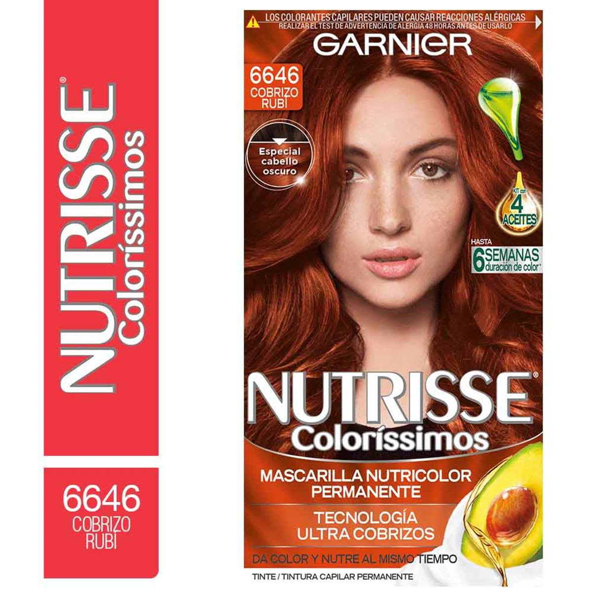 Tinte Nutrisse Coloríssimos 6646 Cobrizo Rubí | Garnier