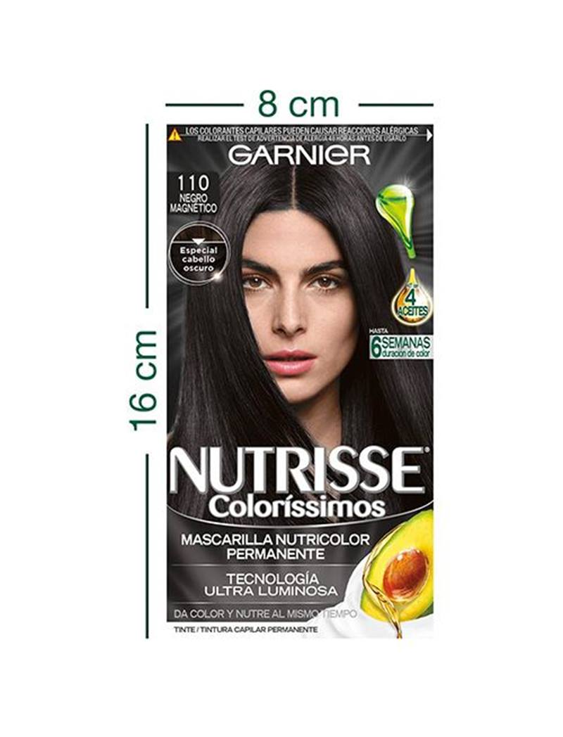 Tintura Nutrisse Colorissimo 110 Negro Magnético | Garnier