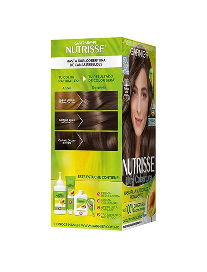 Tinte Capilar Nutrisse 50 Castaño Claro Profundo | Garnier
