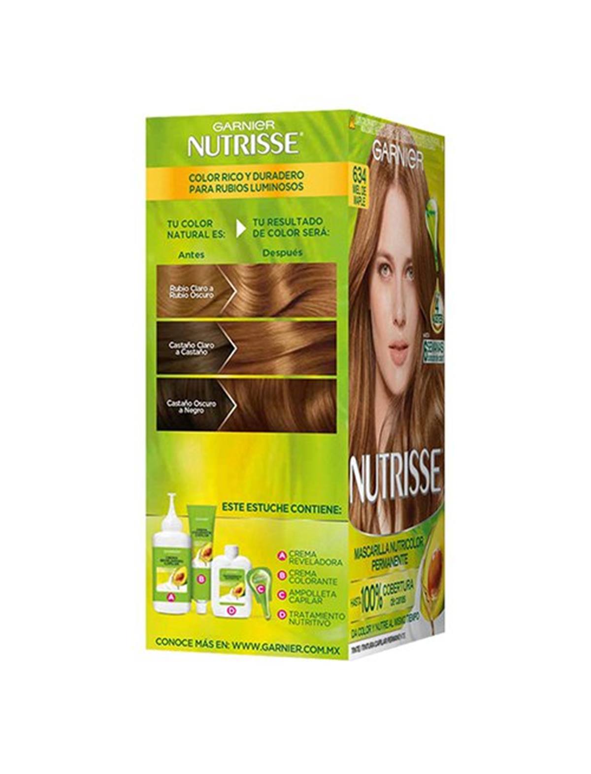 Tinte Coloración Nutrisse Tono 634 Miel De Maple | Garnier