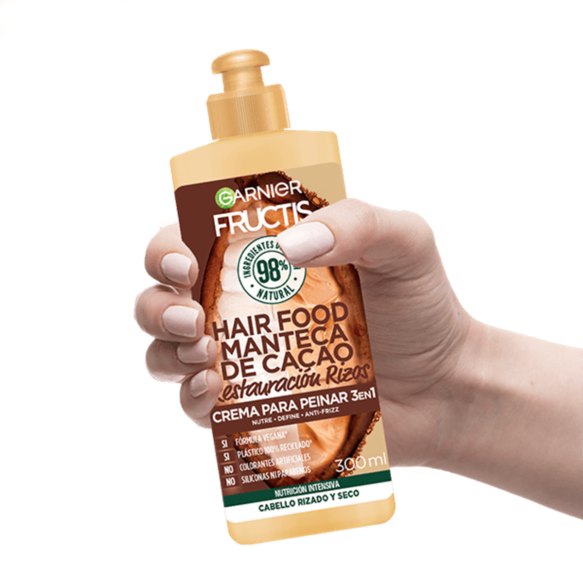 Crema Para Peinar Rizos Fructis Manteca De Cacao | Garnier